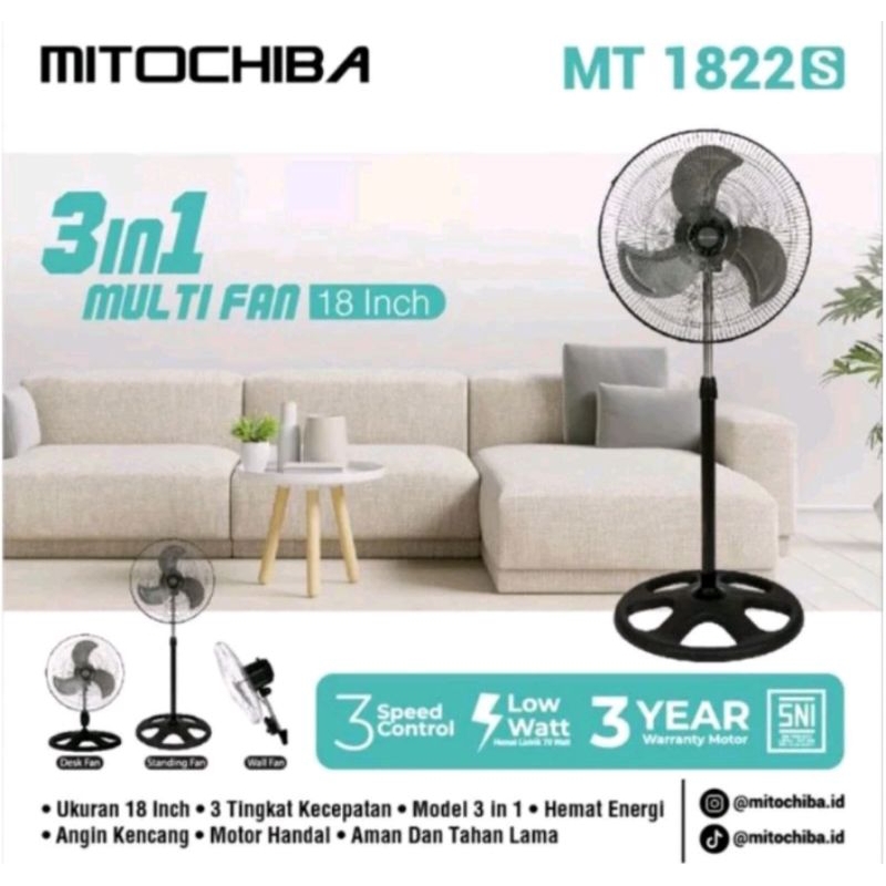Jual kipas besi MITOCHIBA 18in 3 in 1 Mt1822 | Shopee Indonesia
