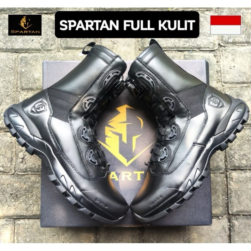 Jual SEPATU PDL FULL KULIT SPARTAN ASLI KULIT SAPI | Shopee Indonesia