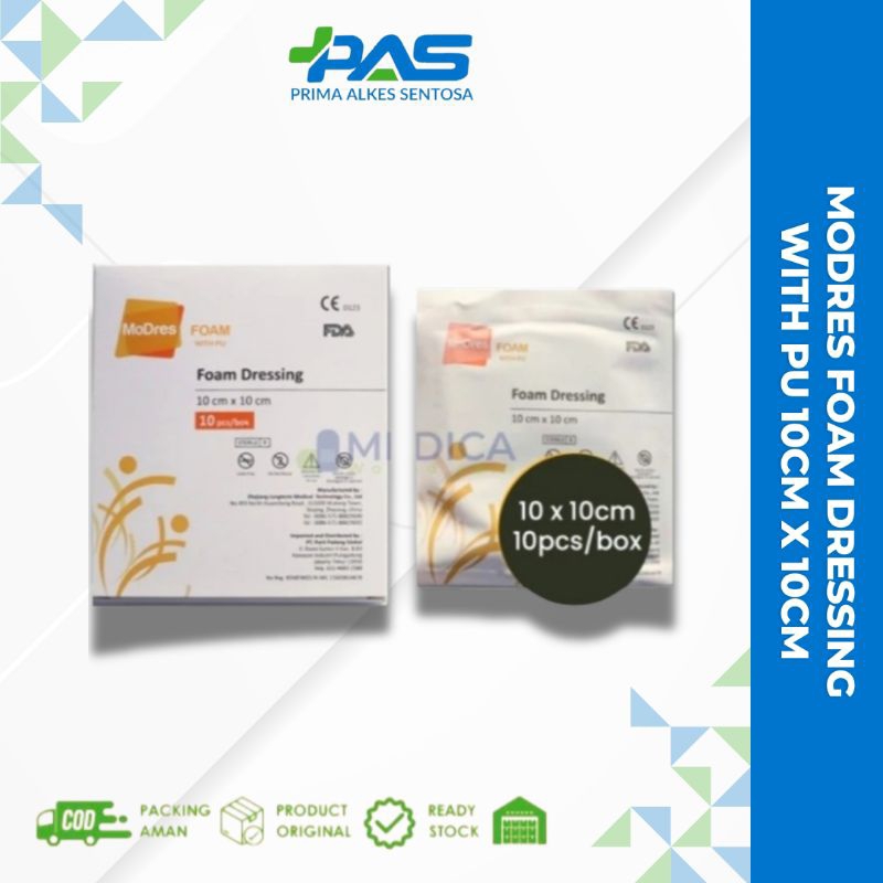Jual Modres Foam Dressing with PU 10cm x 10cm ( Harga 1 Pcs ) | Shopee ...