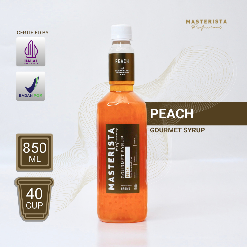 Jual Masterista Sirup Peach 850 ml | Shopee Indonesia