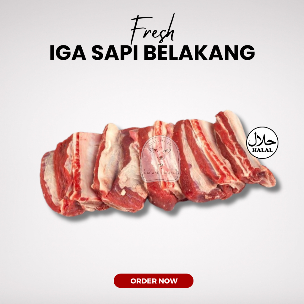 Jual Daging Sapi Iga Belakang Backribs Konro Fresh Halal 1kg | Shopee ...