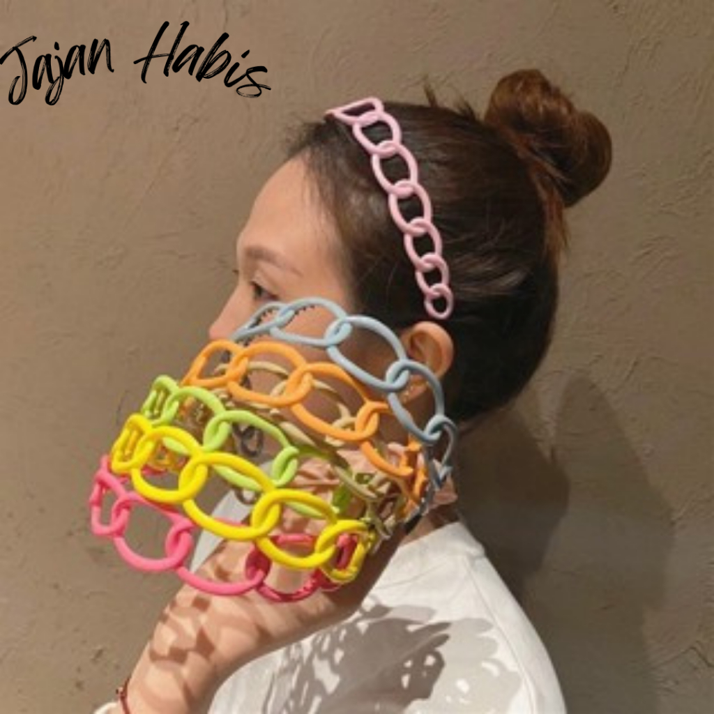 Jual JABIS BANDO MOTIF LUBANG BULAT WANITA KOREA PREMIUM BANDO DOFF ...