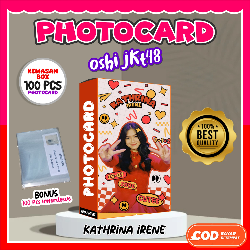 Jual 100 Photocard Kathrina JKT48 GRATIS 100 Innersleeve | OSHI JKT48 | Shopee Indonesia