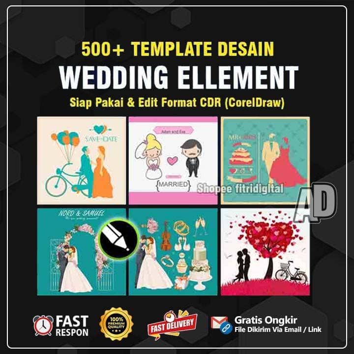 Jual 500+ Koleksi Desain Avatar Format Corel Draw CDR Siap Edit | Shopee Indonesia