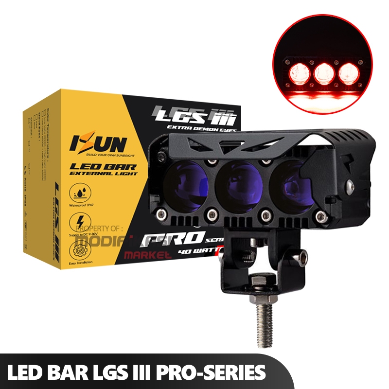 Jual ISUN LED BAR LGS-III PRO-SERIES 40W Lampu Tembak Laser Foglamp SQL ...