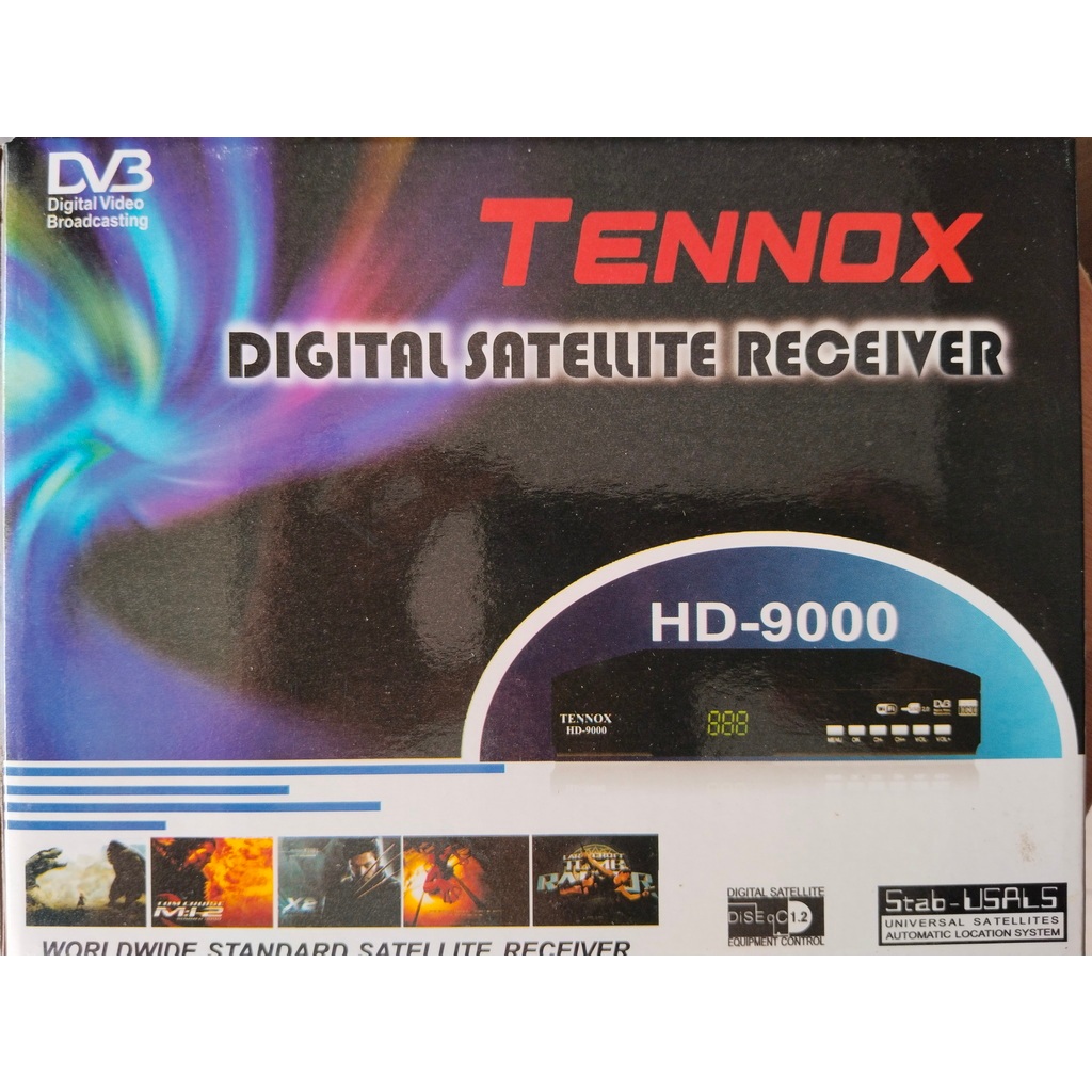 Jual Satellite Digital Receiver Mpeg4 HD FTA TENNOX HD-9000 Bisa C-Band ...