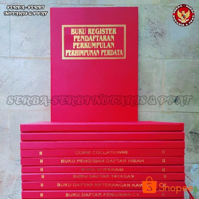 Jual Buku pendukung notaris buku register pendaftaran perkumpulan ...
