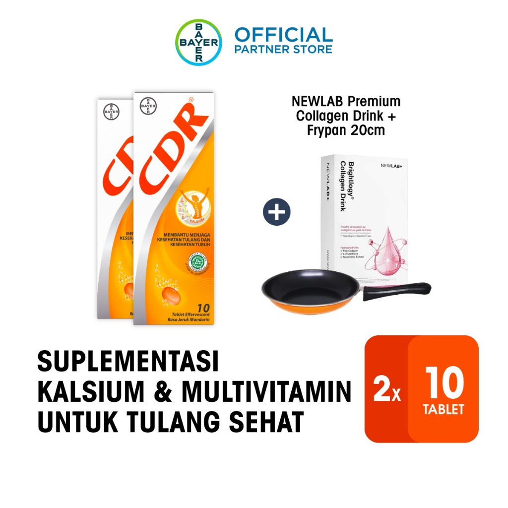 Jual CDR 10 tab x 2 unit, NewLab Premium Collagen Drink | Minuman ...