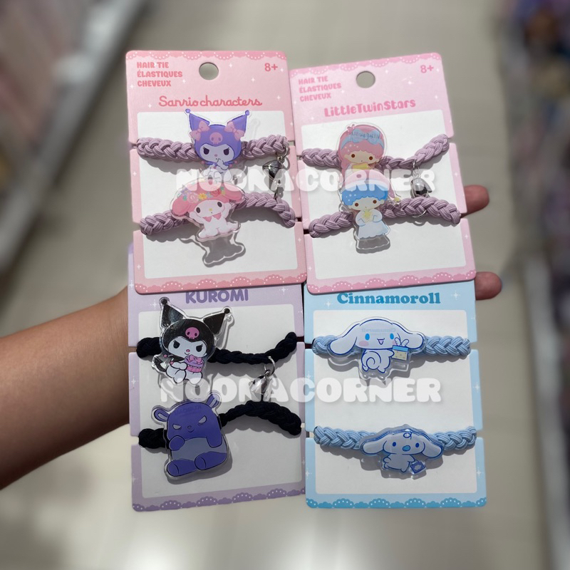 Jual Miniso x Sanrio 🆕 Hair Ties / Ikat Rambut / Gelang Couple Magnet ...