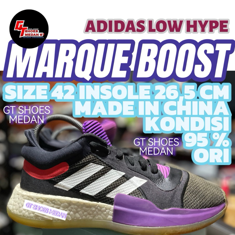 Jual ADIDAS MARQUEE BOOST LOW HYPE size 42 (26,5 ) CHINA, ULTRABOOST ...