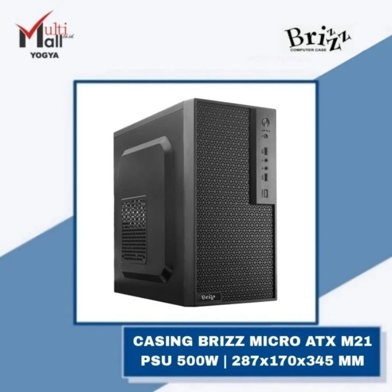 Jual Brizz Casing PC Micro ATX M21 + PSU 500 Watt | Shopee Indonesia