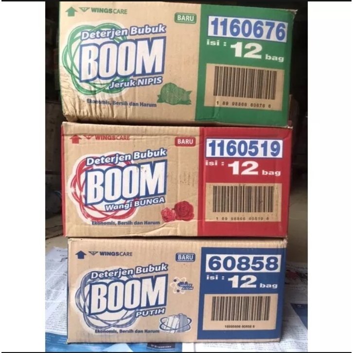Jual ( 1 dus ) Sabun Detergent Boom 280gr - isi 12 pcs | Shopee Indonesia