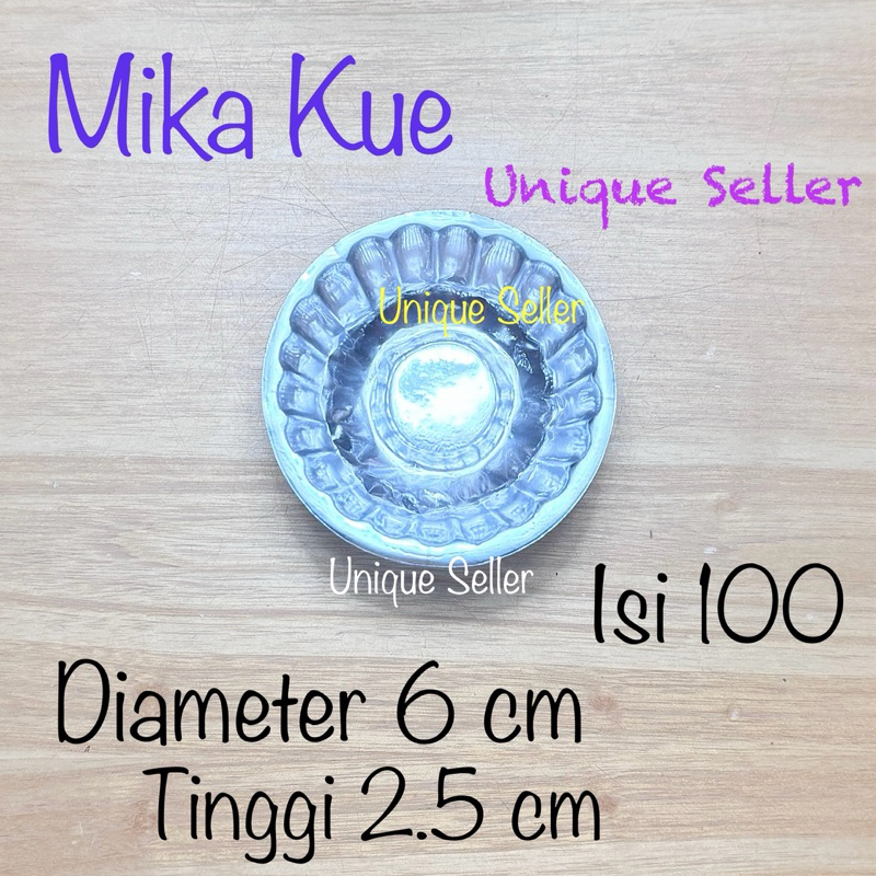 Jual [Isi100] Mika Kue 6x6 cm Bulat / Mika Cup Cake Cupcake Telor Puding Mochi Mooncrispy Onde ...