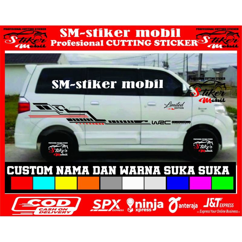 Jual stiker mobil gran max apv luxio luxury dll stiker cutting sticker ...