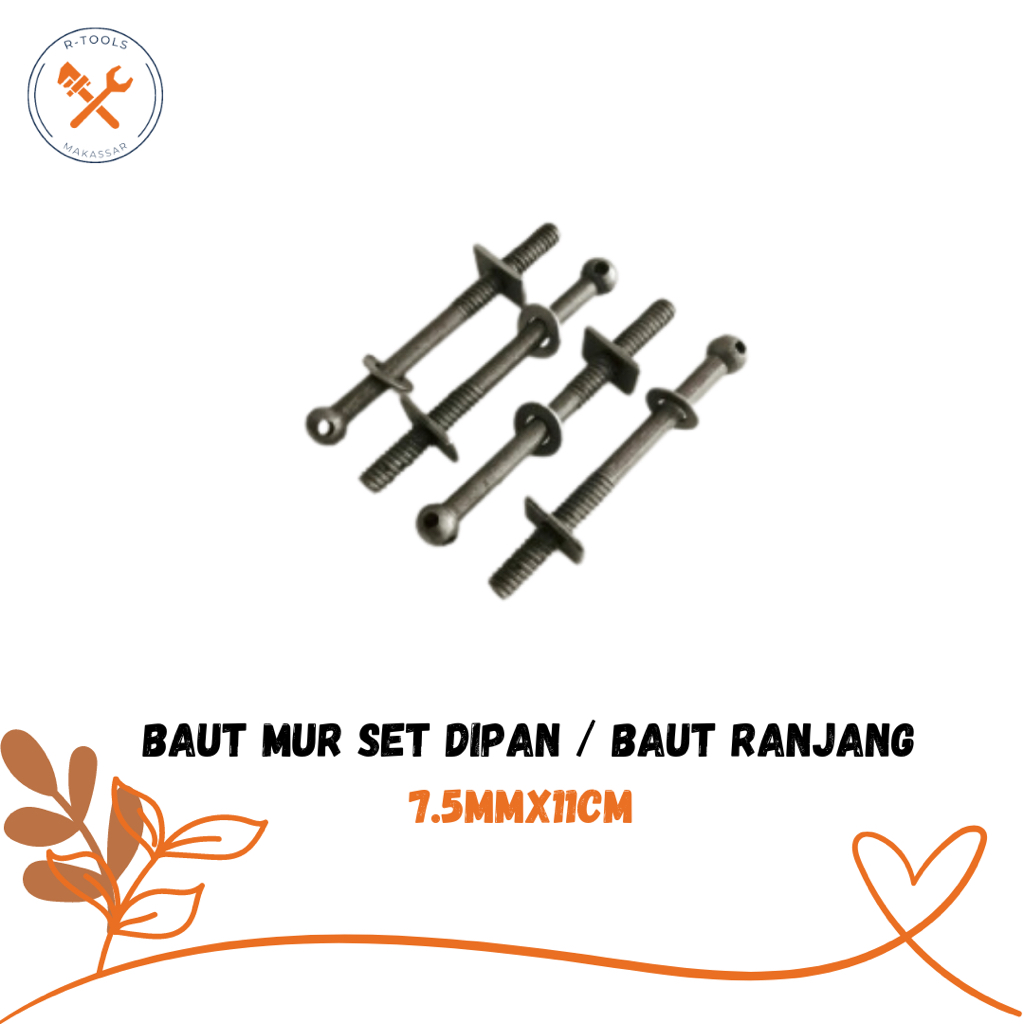 Jual Baut & Mur set Dipan | Baut Ranjang Besi | Baut Tempat Tidur (Per ...