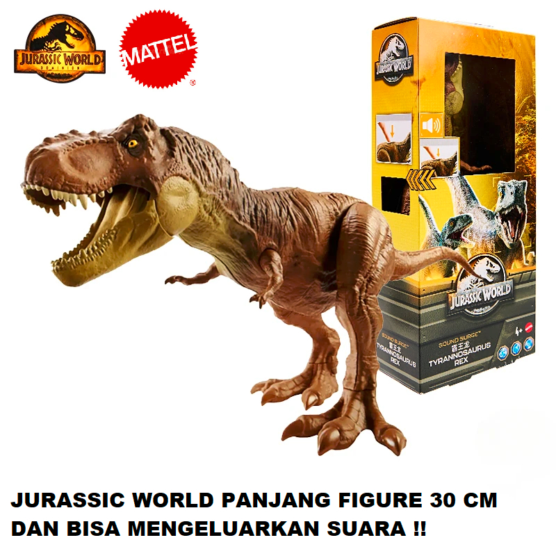 Jual Jurassic World Tyrannosaurus Rex Original Mattel Sound Surge ...