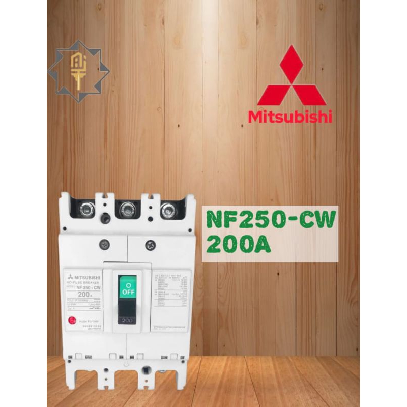 Jual mccb MITSUBISHI NF250-cw 200A siap pakai | Shopee Indonesia