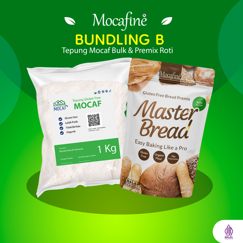 Jual Bundling Sehat B (1 Pcs Master Bread Flour + 1 Tepung Mocaf BULK 1 Kg ) | Shopee Indonesia