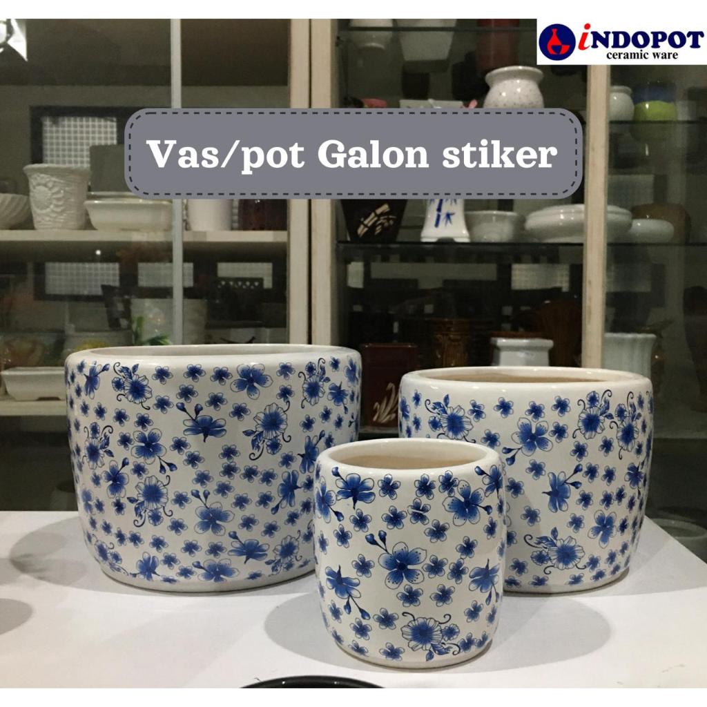 Jual Vas/pot Galon stiker bisa untuk berbagai tanaman | Shopee Indonesia