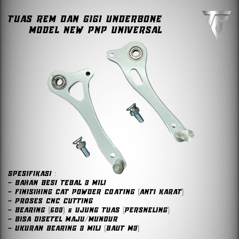 Jual Tuas Rem dan Tuas Gigi Underbone Tebal 6mm Custom Model New Pnp ...