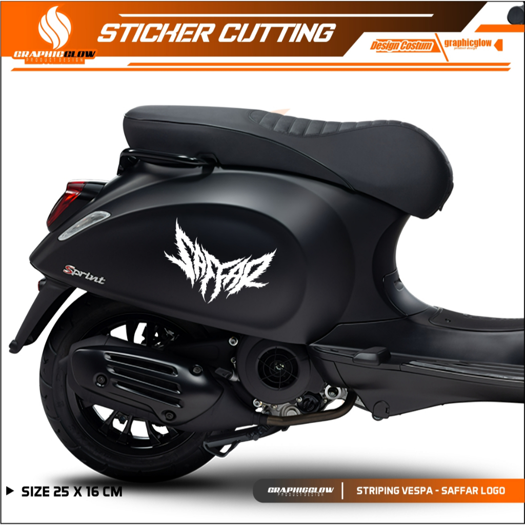 Jual STICKER CUTTING STIKER MOTOR STRIPING CUTTING VESPA SC VSP SPRINT ...