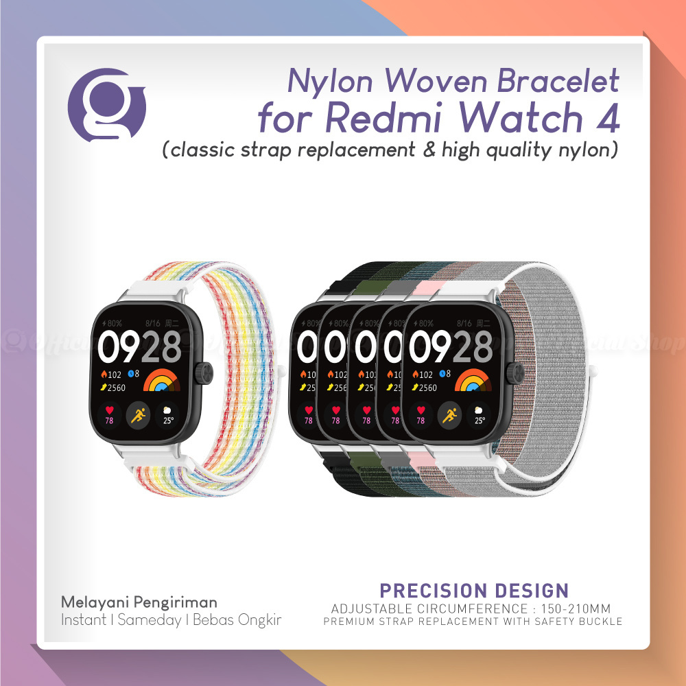 Jual Nilon Strap for Redmi Watch 5 / 4 / Xiaomi Mi Band 8 / 9 PRO (Tali ...