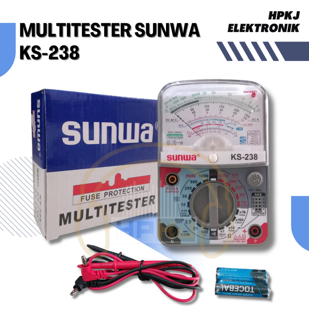 Jual Multitester Analog SUNWA KS 238 avometer multimeter KS-238 SUNWA ...