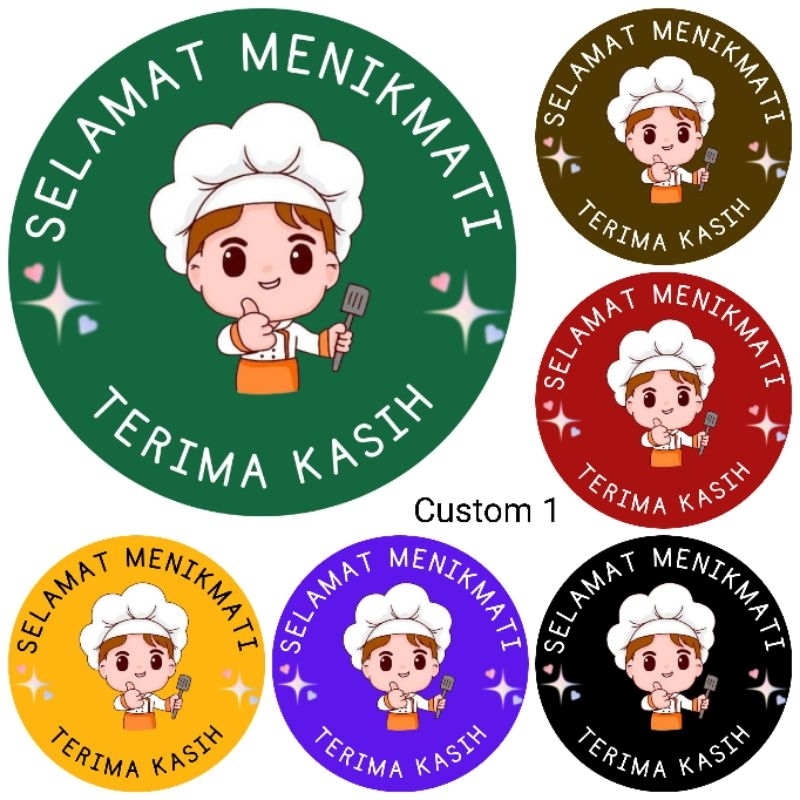 Jual CETAK STIKER UCAPAN TERIMAKASIH SELEMBAR ISI 35 STIKER MINIMAL ...