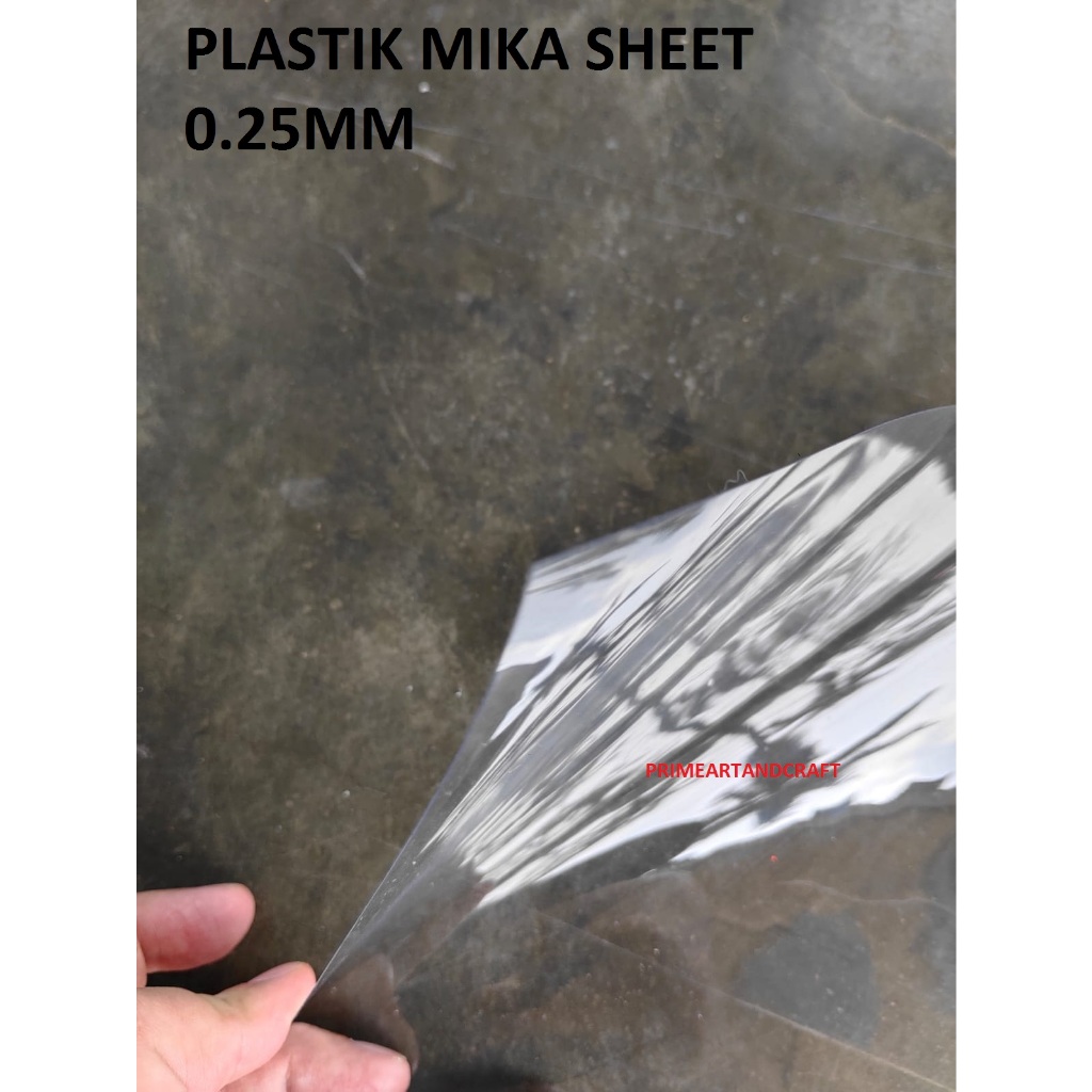 Jual Mika sheet lembaran 0.25mm ukuran A3/A2 | Shopee Indonesia