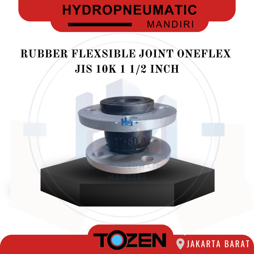 Jual RUBBER FLEXIBLE JOINT ONEFLEX JIS 10K SIZE 1 1/2 INCH | Shopee ...