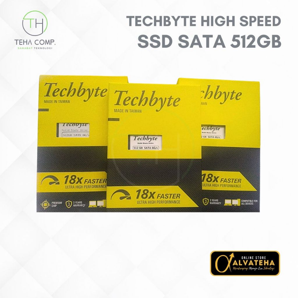 Jual SSD 1TB 512GB 256GB 128GB TECHBYTE High Speed SATA III PC CPU Laptop | Shopee Indonesia