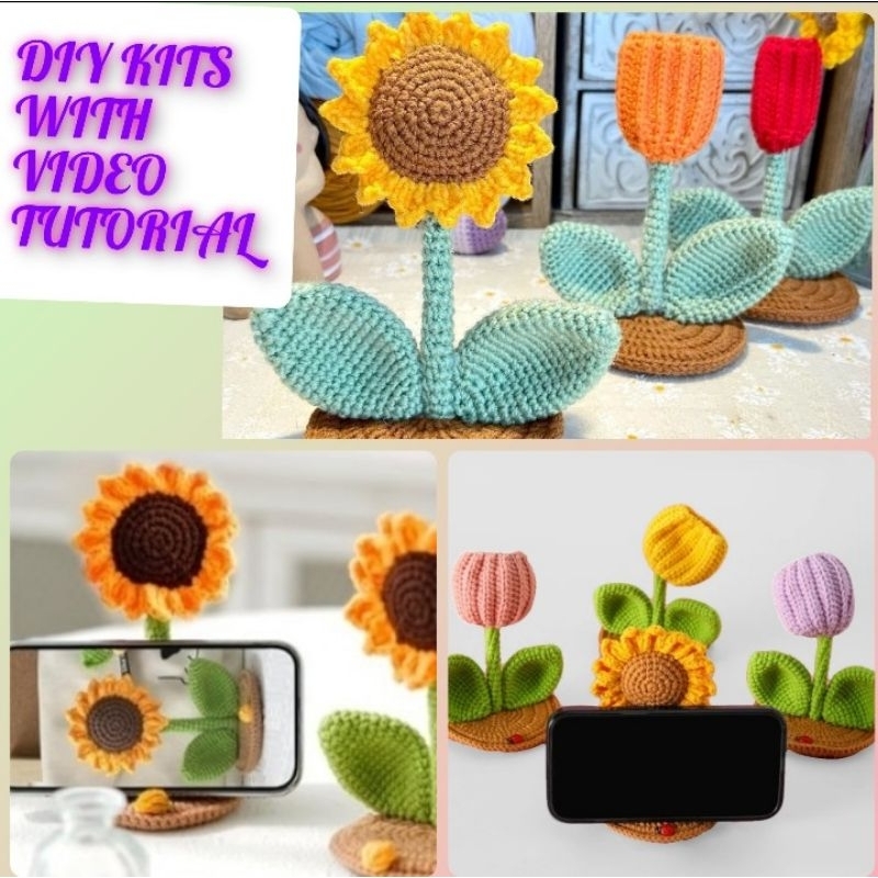 Jual DIY CROCHET BUNGA MATAHARI TULIP KIT AMIGURUMI WITH VIDEO TUTORIAL ...