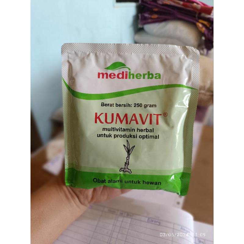 Jual MediHerba KUMAVIT 250 gram Vitamin herbal unggas | Shopee Indonesia