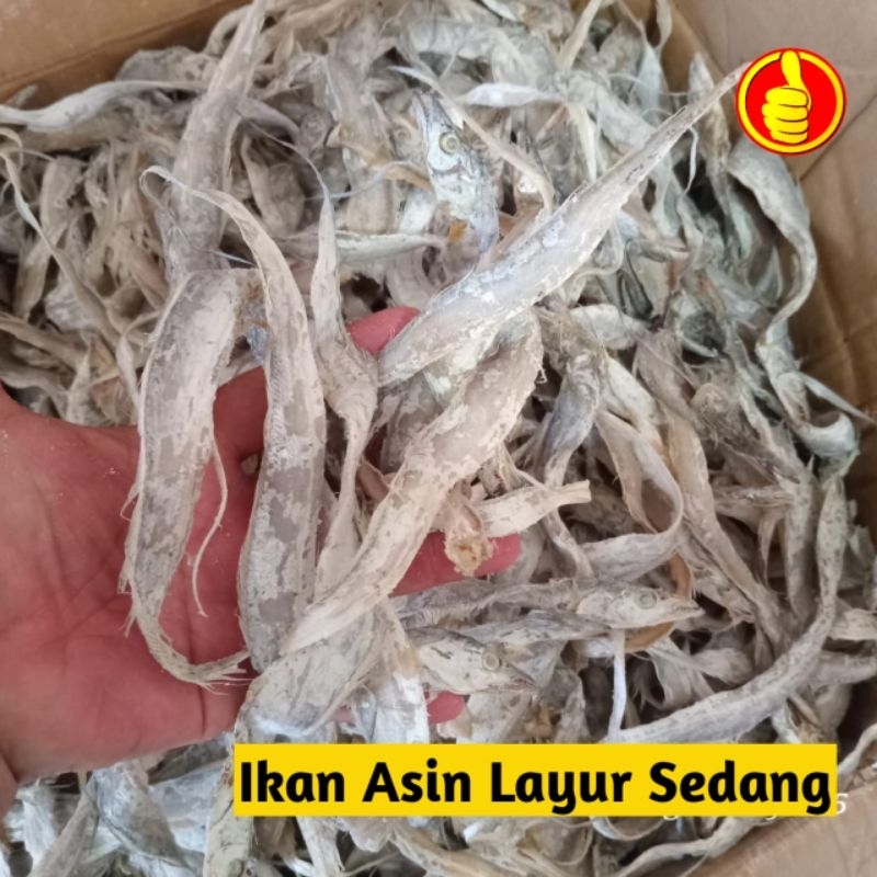 Jual 1Kg Ikan Asin Layur Premium Ukuran Sedang Besar | Shopee Indonesia