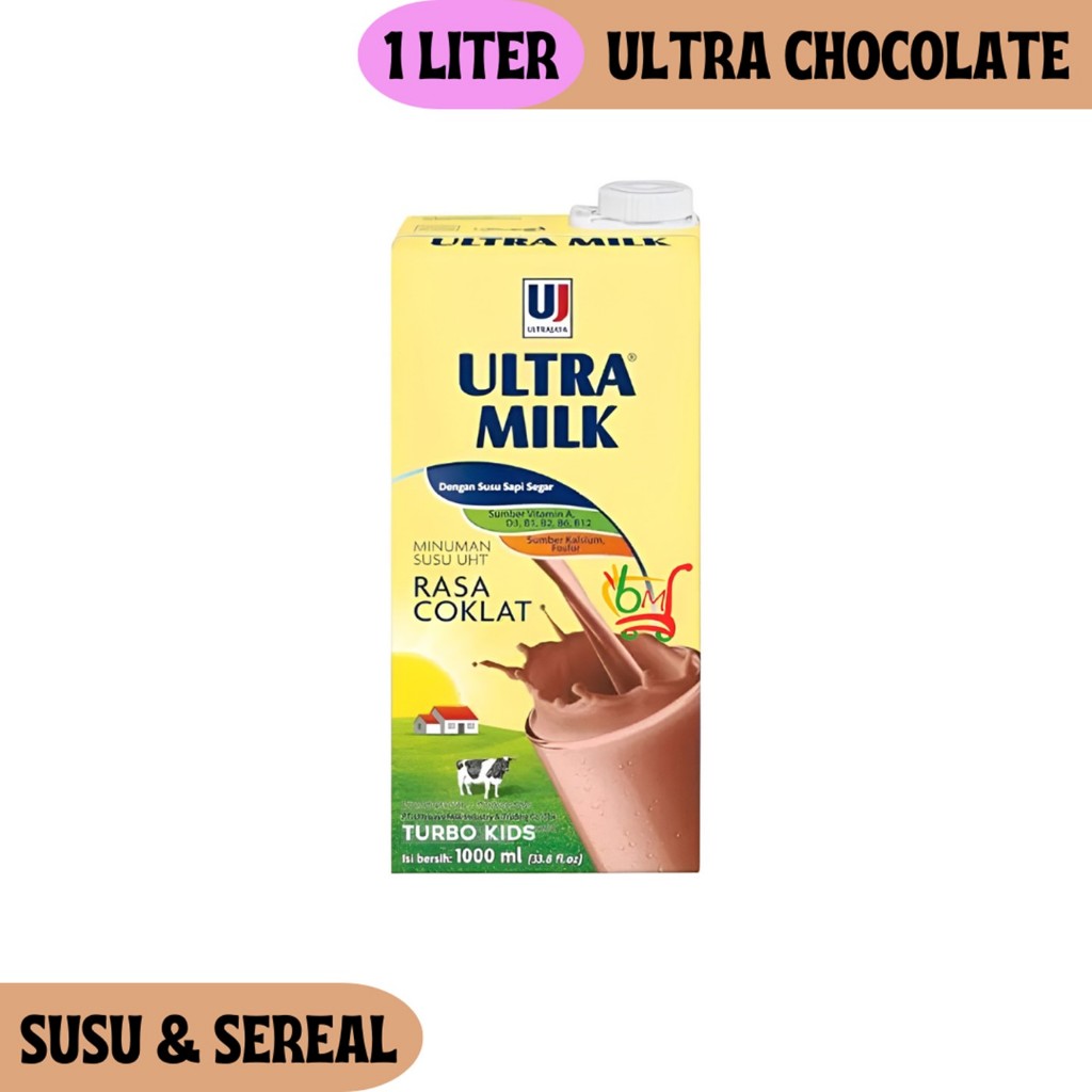 Jual Ultra Cokelat Kemasan Besar 1 Liter Susu UHT | Shopee Indonesia
