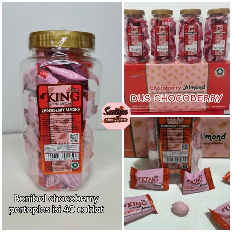 Jual Dking Bonibol Chocoberry almond isi 40 cokelat pertoples | Shopee ...