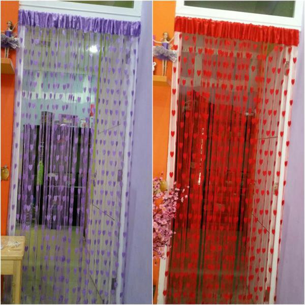 Jual Tirai Benang Love 1 KG Muat 17 Tirai Original Lebih Tebal Lebih ...