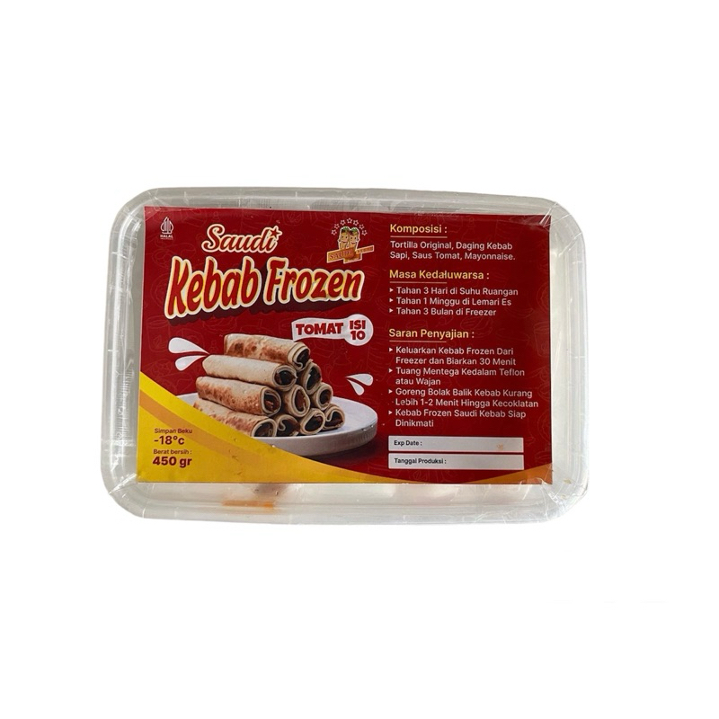 Jual Kebab Frozen isi Daging dan Saus Tomat isi 10 | Shopee Indonesia