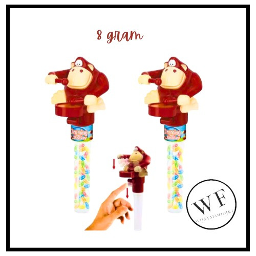 Jual juqi druming monkey candy / Mainan monyet drum drummer isi permen ...