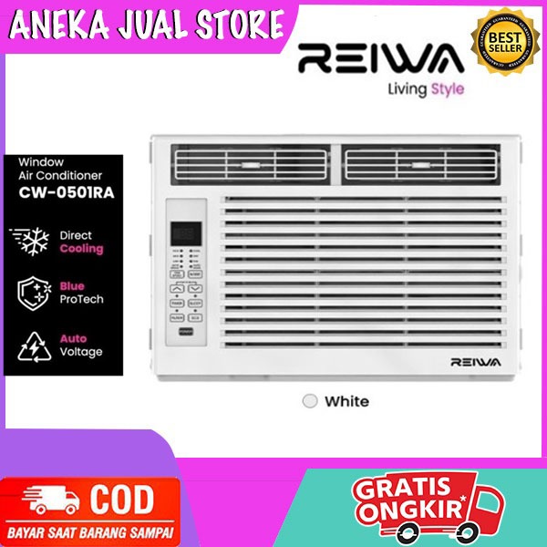 Jual REIWA AC Window 1/2 PK CW-0501RA 0,5 PK - 370 WATT | Shopee Indonesia