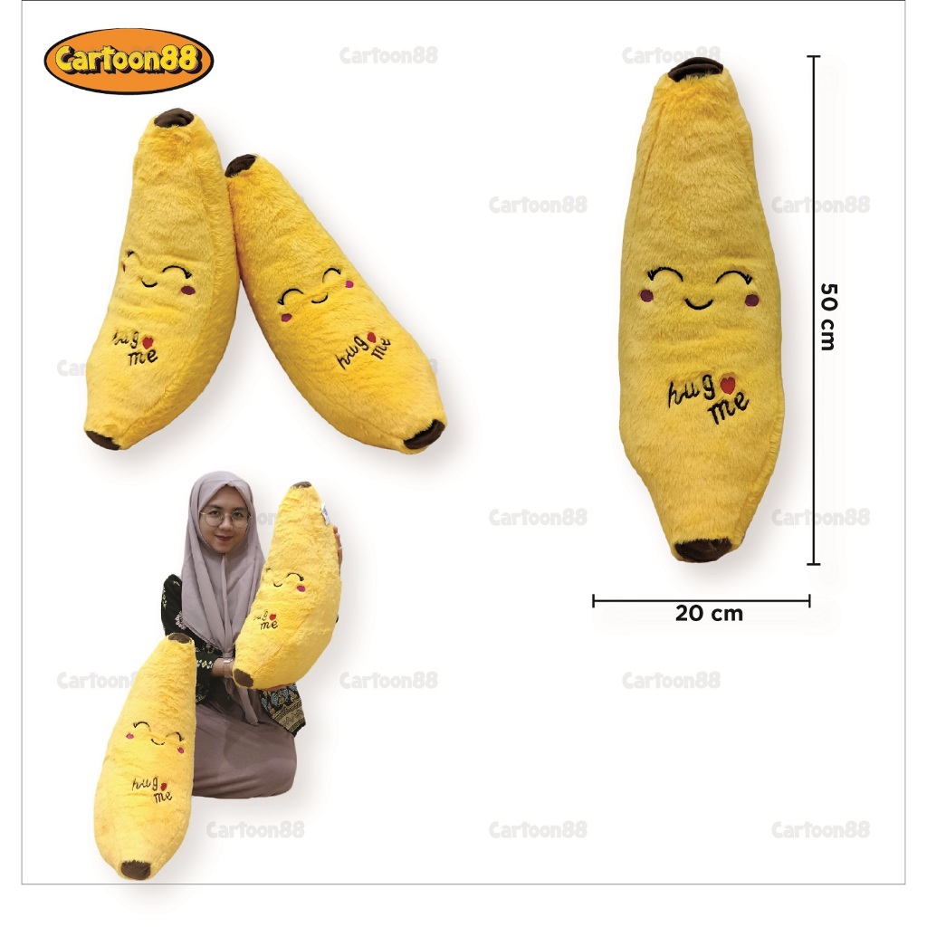 Jual Guling Boneka Pisang - Guling Pisang Bordir HugMe Ukuran L ...