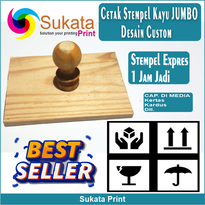 Jual stempel jumbo/stempel kardus/stempel manual ukuran besar free ...