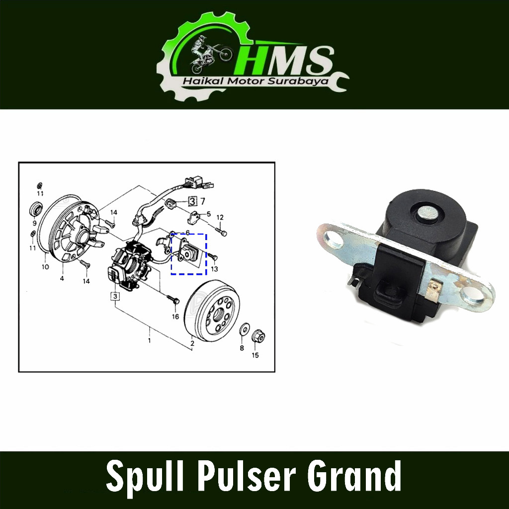 Jual Spull Pulser Grand - Spol Spool Spul Sepul Api Jalan Arus ...