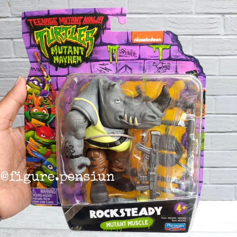 Jual PLAYMATES TMNT MOVIE BASIC ROCKSTEADY MUTANT MUSCLE TEENAGE NINJA ...