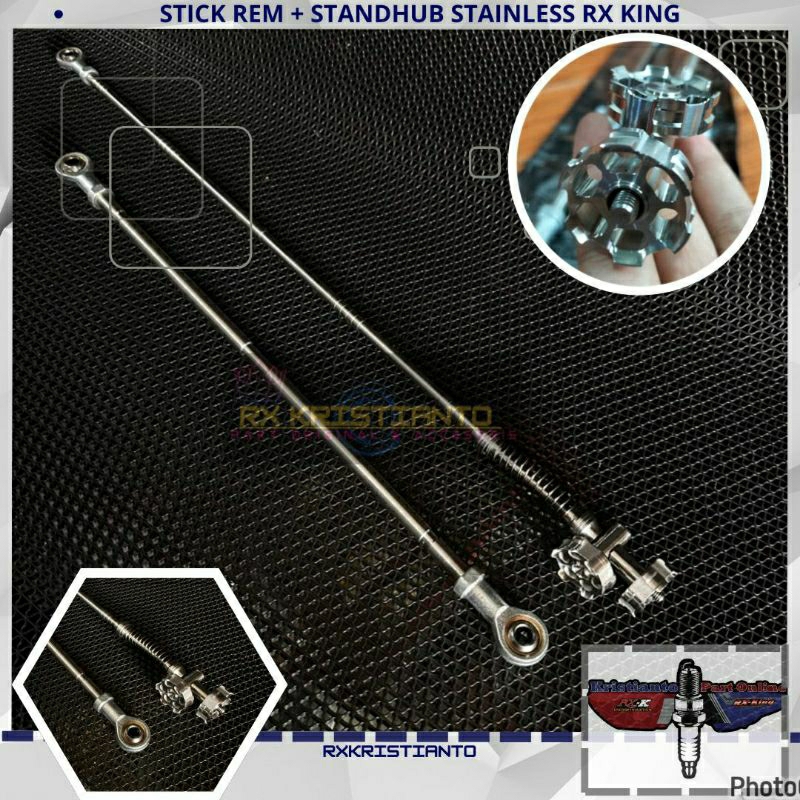 Jual stik stick lidi rem dan bar tension rx king stainless stenlis ...