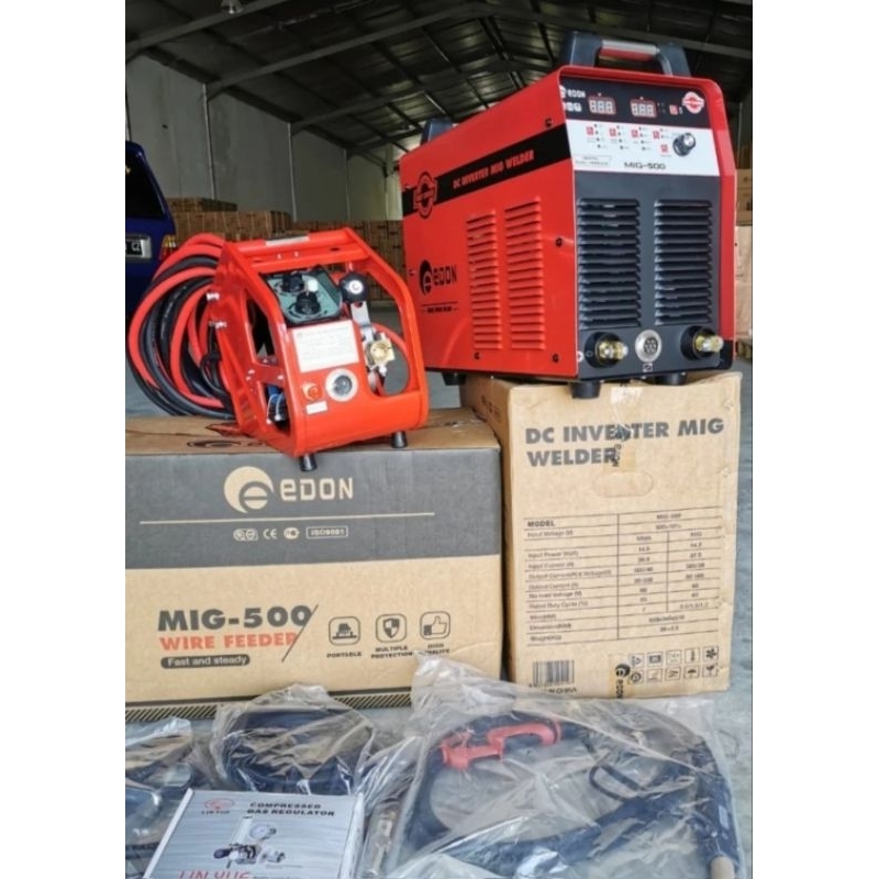 Jual Edon Mig 500 Trafo Las Inverter Plus Wire Feeder Mesin Las ...