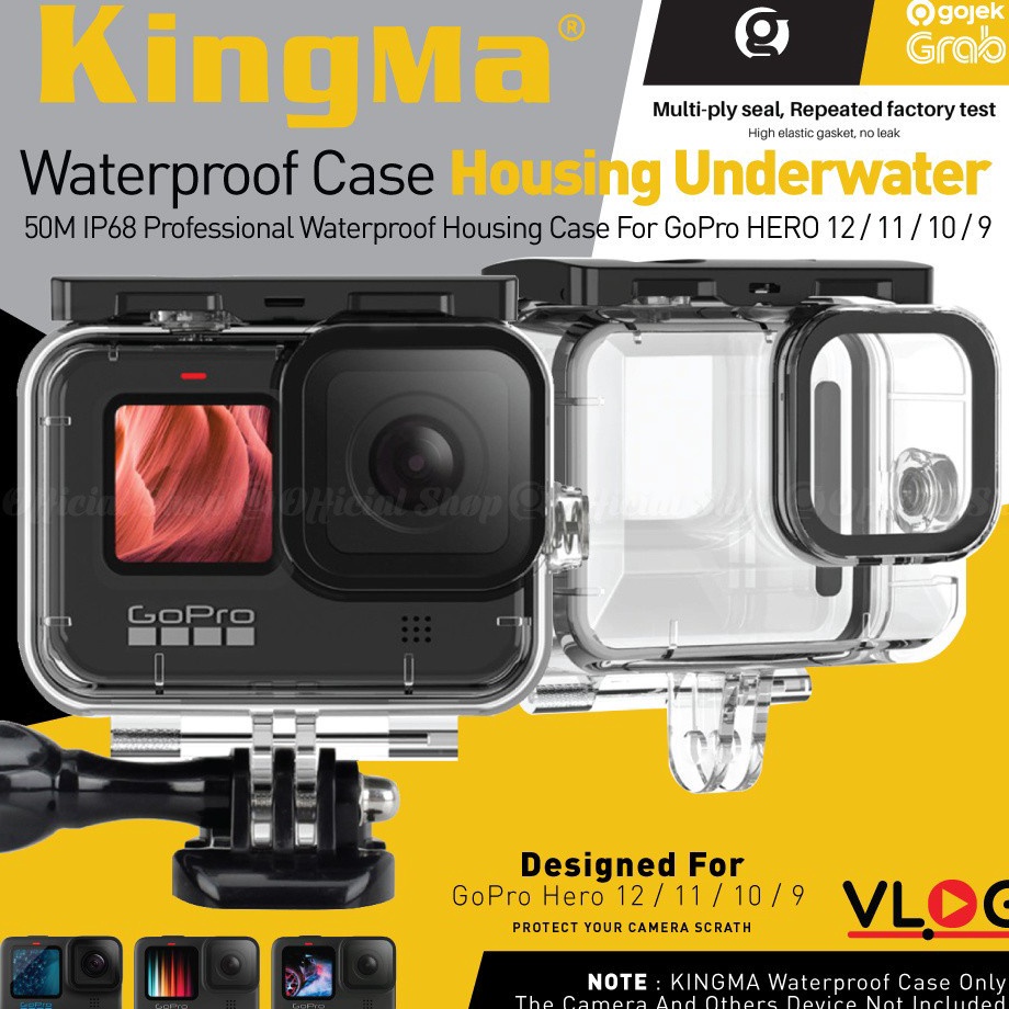 Jual KingMa Waterproof Case 5M Underwater Housing for Gopro Hero 12 11 1 9 Black Casing | Shopee ...