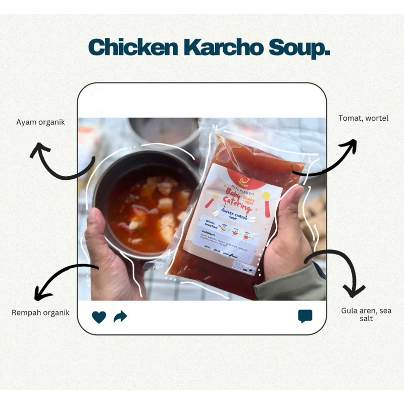 Jual Chicken Karcho Soup Menu Mpasi Berkuah Organik | Shopee Indonesia