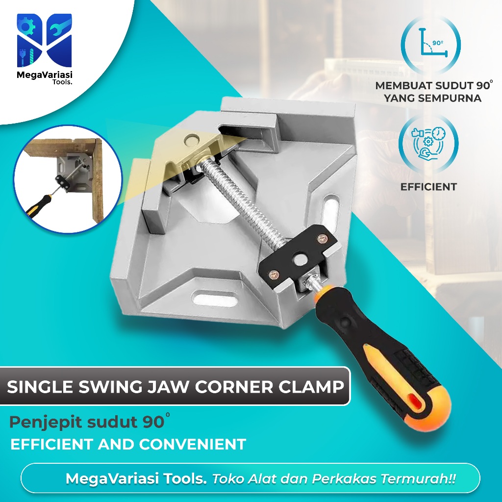 Jual Single Swing Jaw Corner Clamp // Penjepit Sudut // Catok Sudut ...