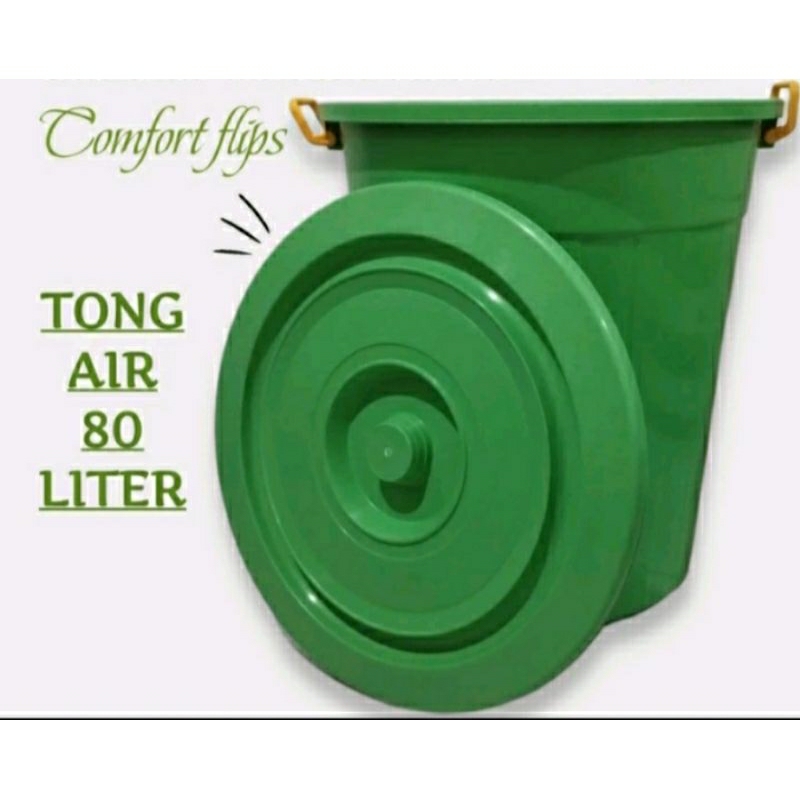 Jual Ember Plastik warna hijau ijo Tong Air 80 Liter Tutup Besar 80L MURAH | Shopee Indonesia